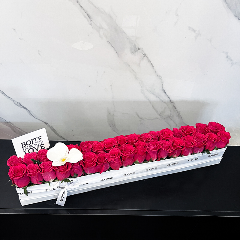 RECTANGLE WHITE BOX - LARGE - Fleurielb